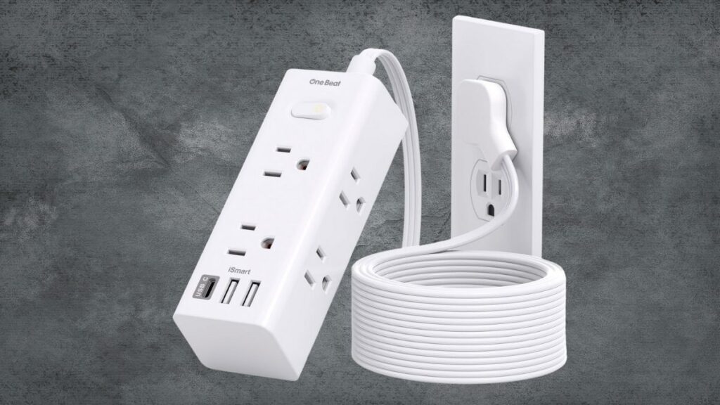 One Beat 10Ft Extension Cord: 9-Device Charging Solution with USB-C ...